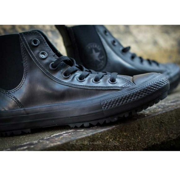 Converse | Shoes | Nwt Converse Chelsea Black Rubber Boots | Poshmark